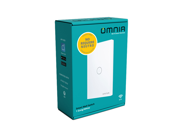 Smart Omnia Apagador Inteligente HÍBRIDO WiFi/RF 1 Vía (Blanco) – Dell Store